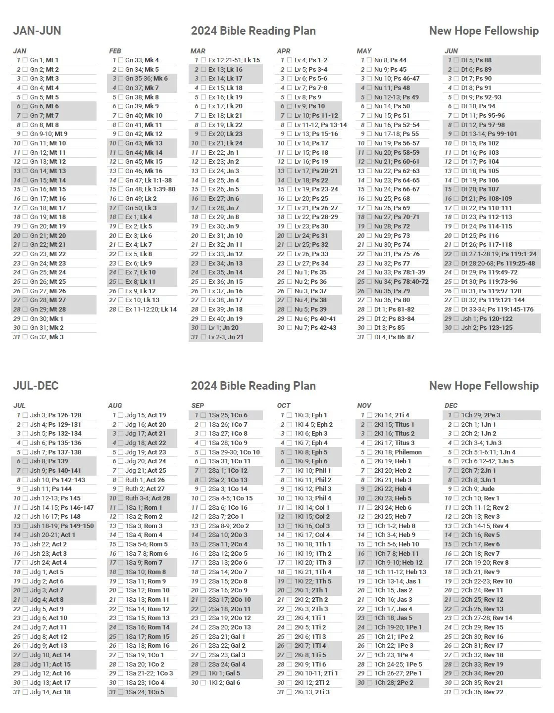 Blog 1 — New Hope Fellowship