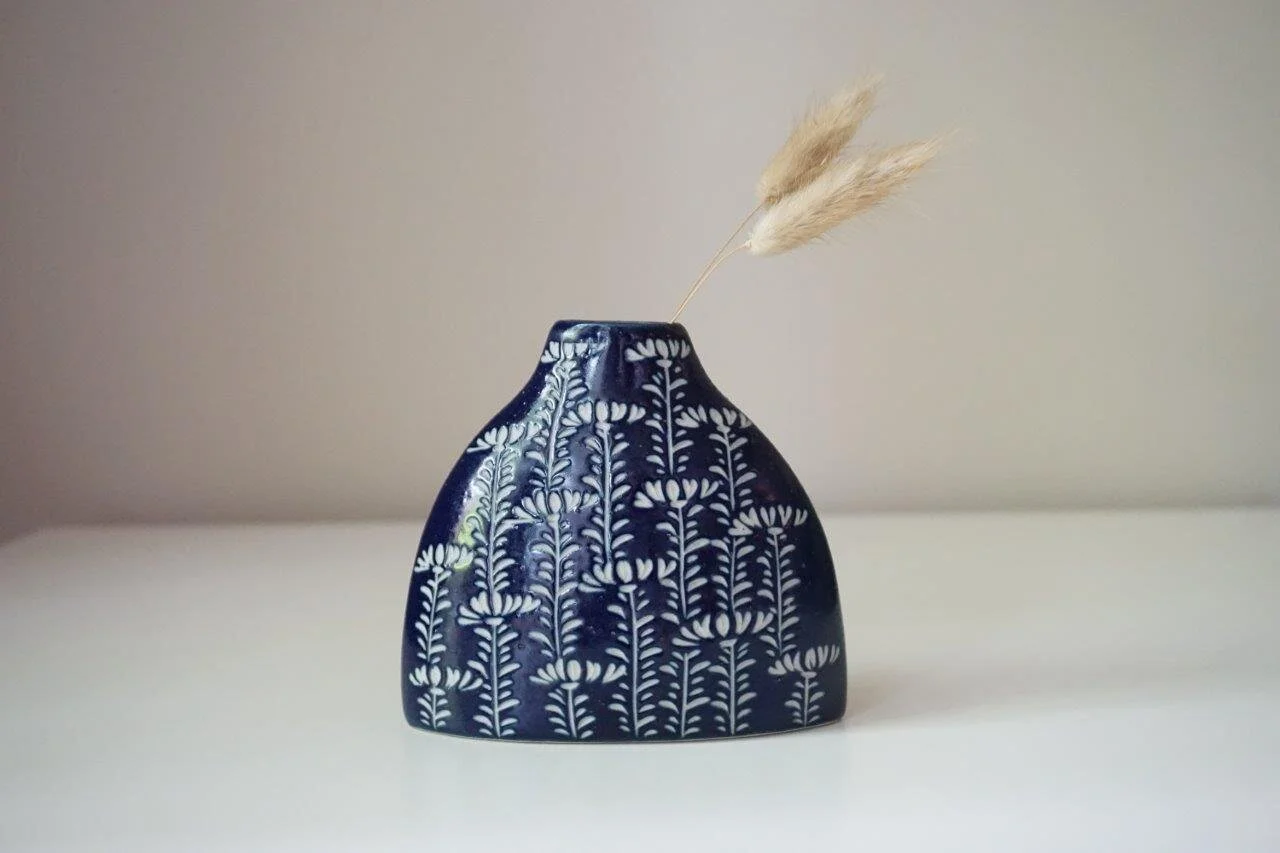 Whimsical garden bud vase gift set