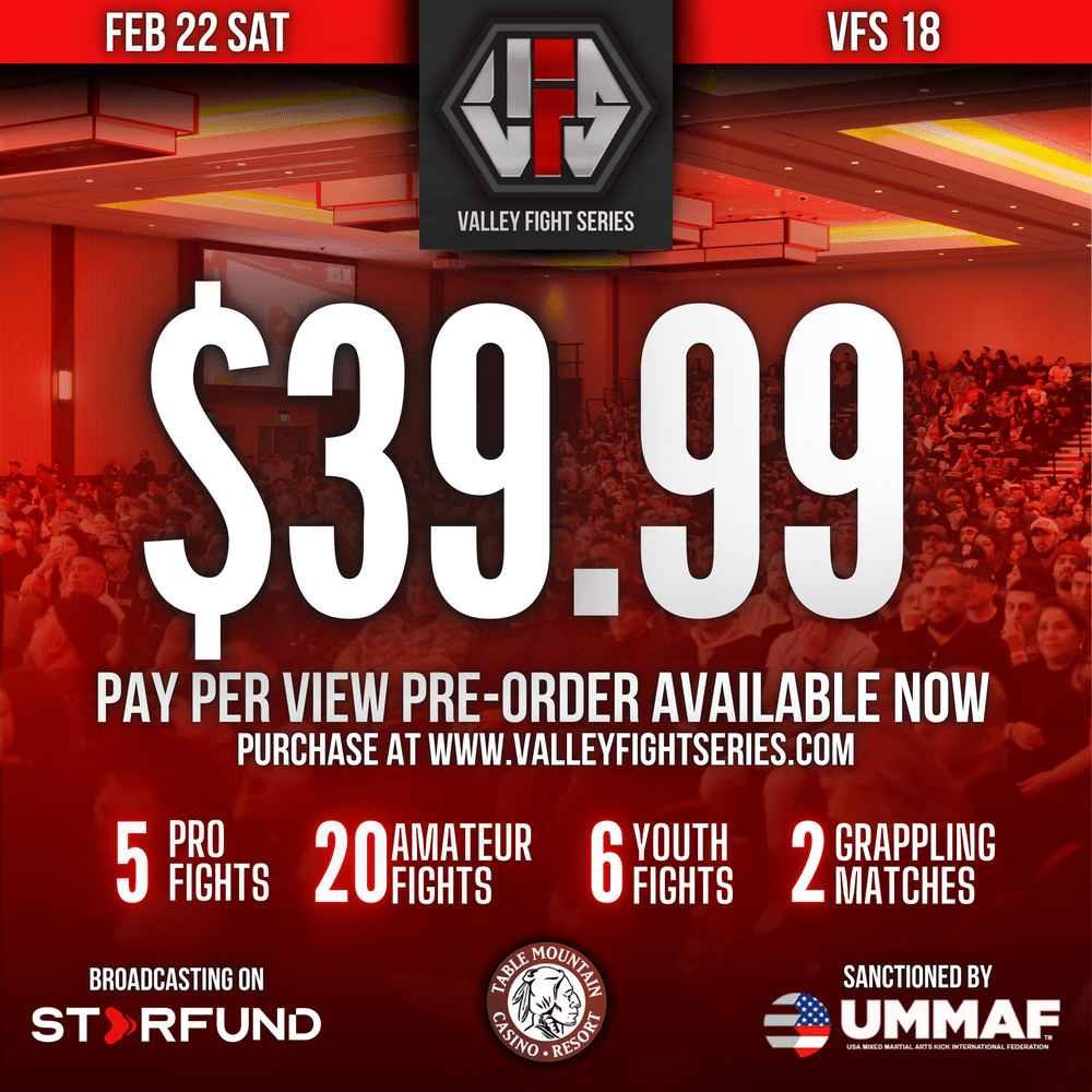 PAY-PER-VIEW — Valley Fight Series
