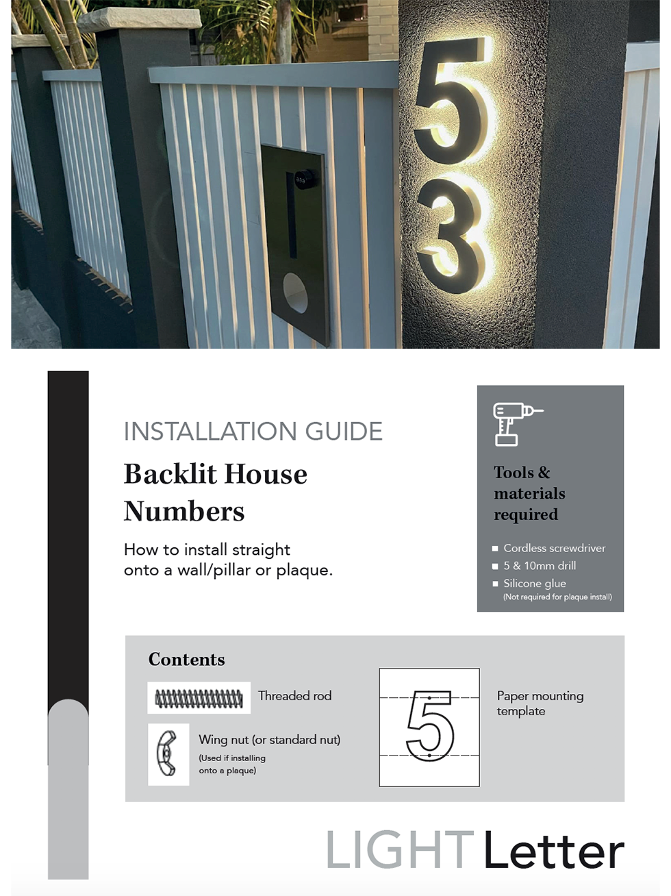 Installation Guides LED House Numbers installation-guides-led-house-numbers