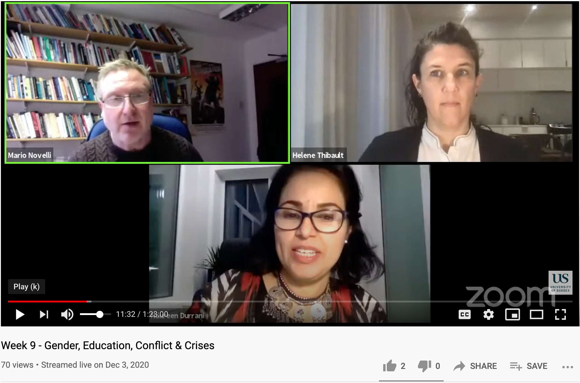 Web and television — Dr. Helene Thibault