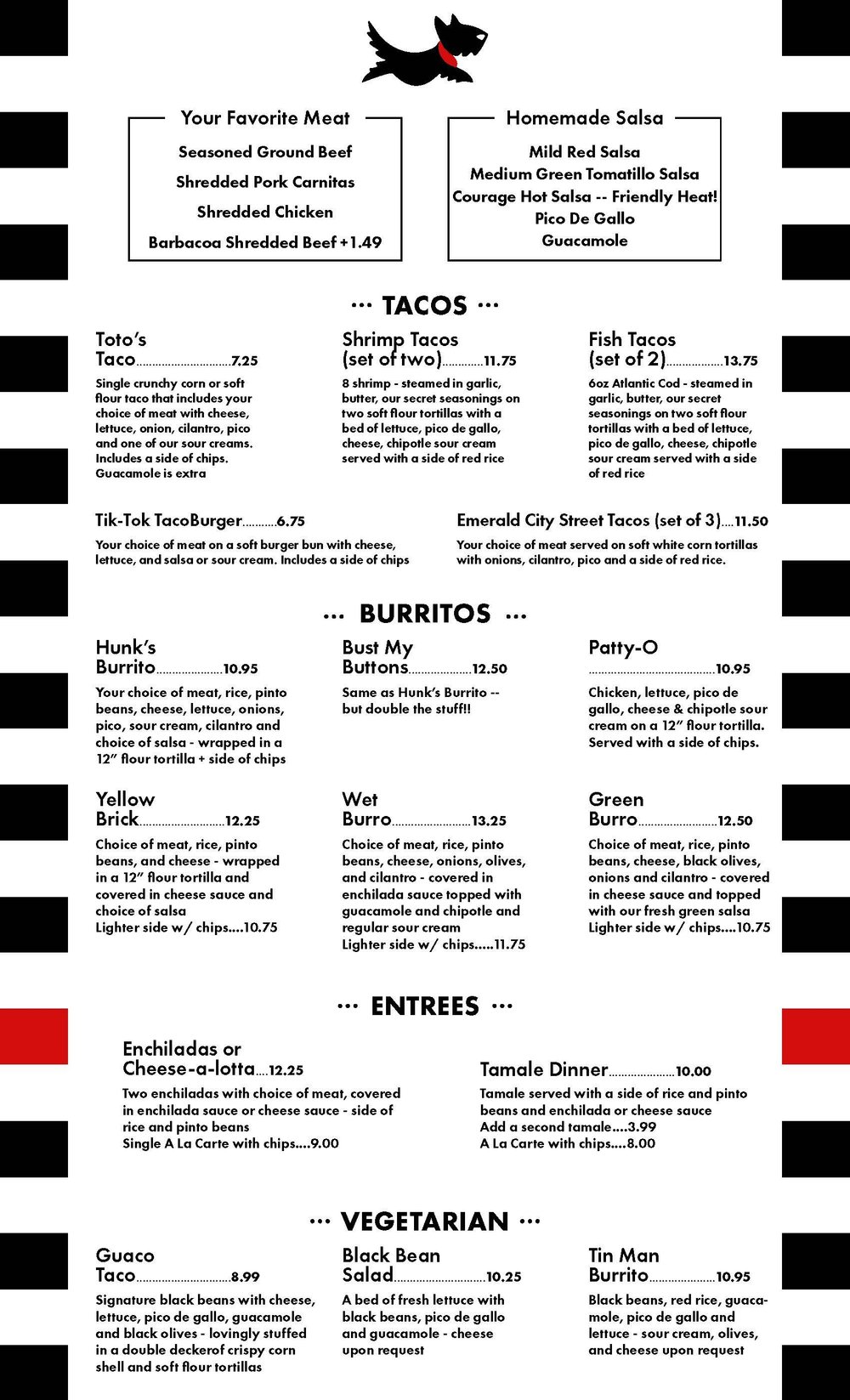 Menu — Toto's TacOZ!
