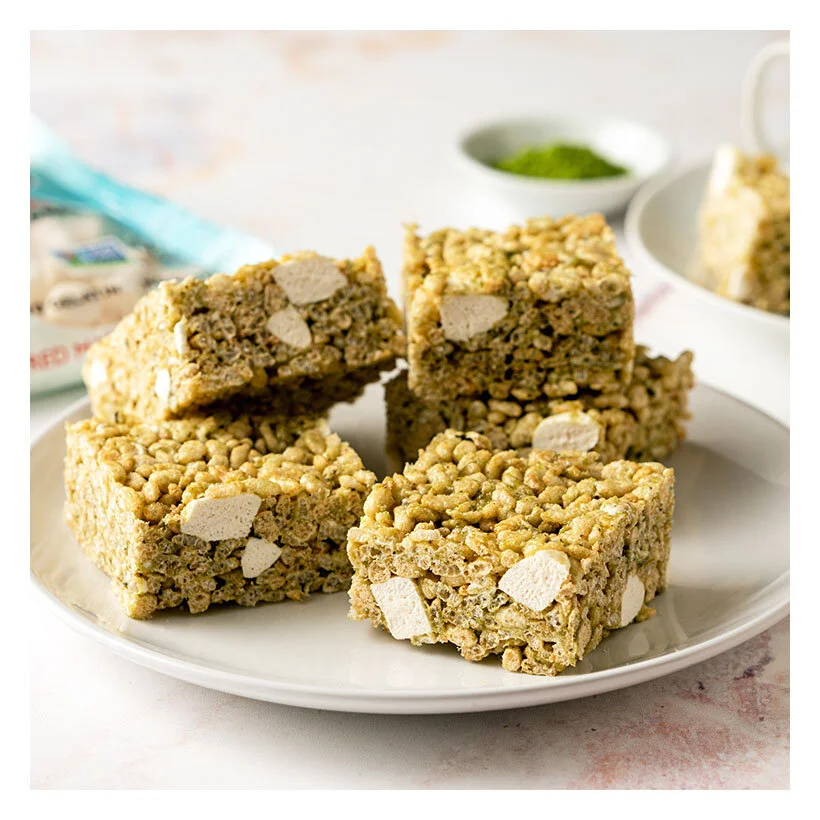 Vegan Matcha Rice Crispy Treats Dandies Vegan Marshmallows