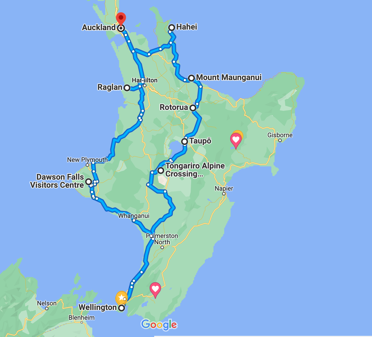 New Zealand North Island Itinerary – FNXCML