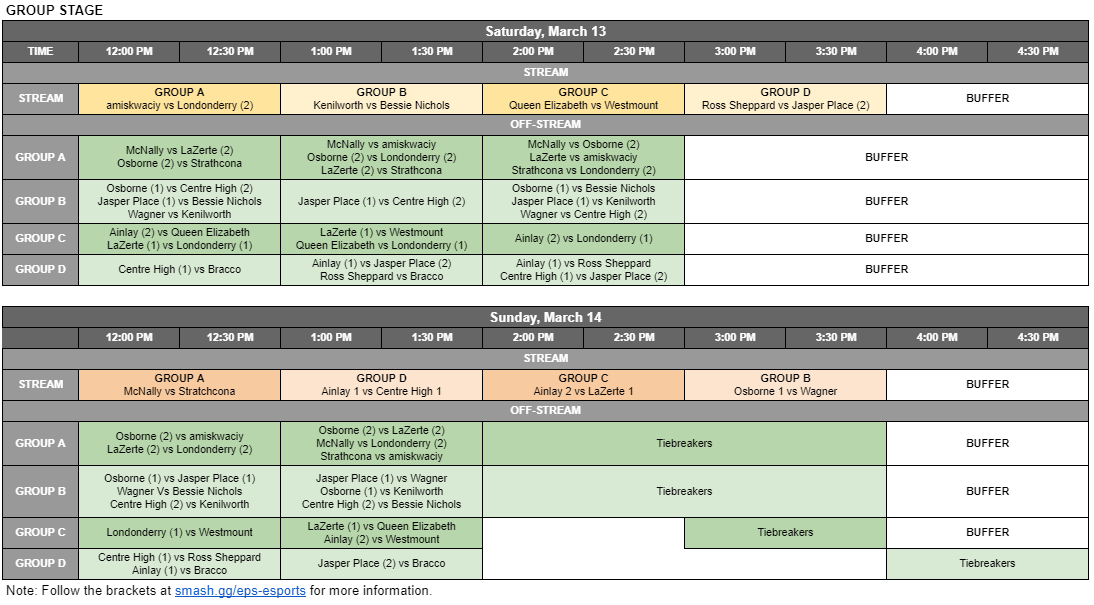 CALENDAR — ALBERTA ESPORTS ASSOCIATION