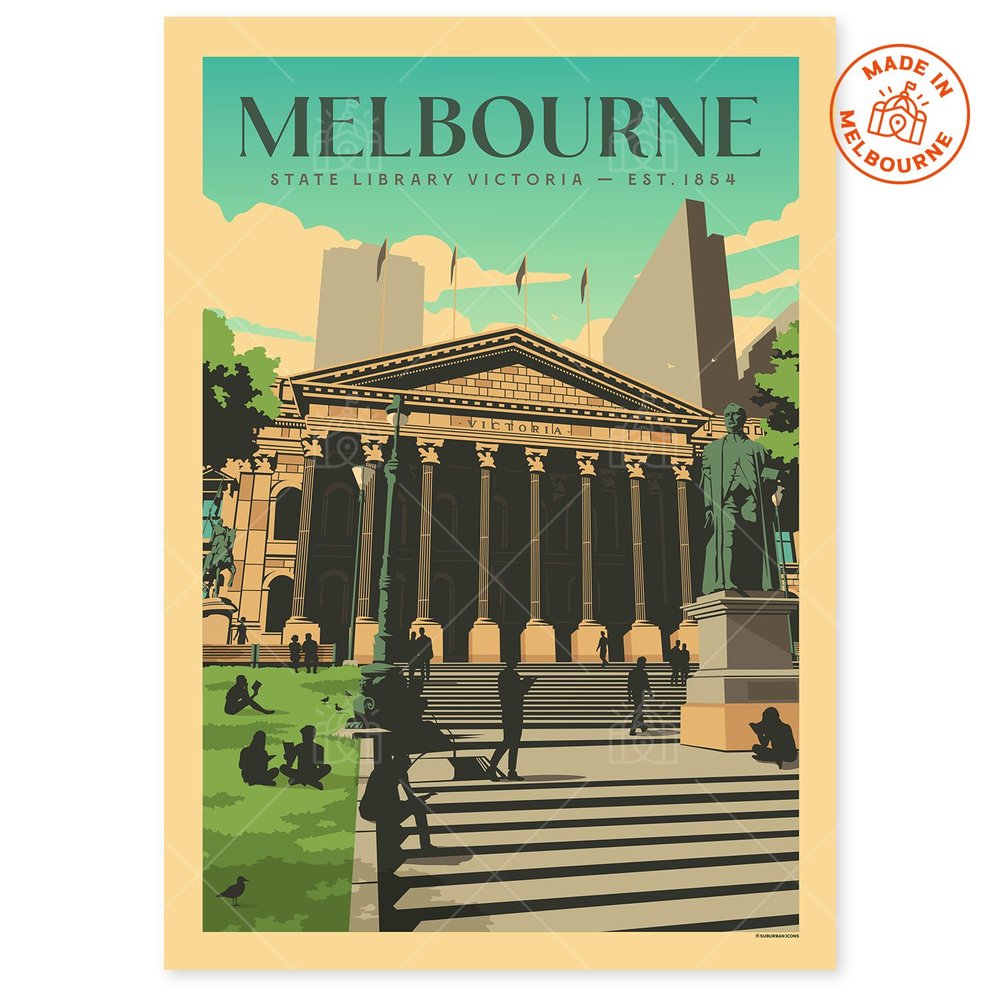 Vintage Suburban Icons Collection - Travel Posters of Melbourne ...