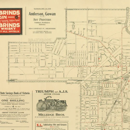 Footscray — Shop ready to hang Historic Framed Prints, Maps and Plans ...