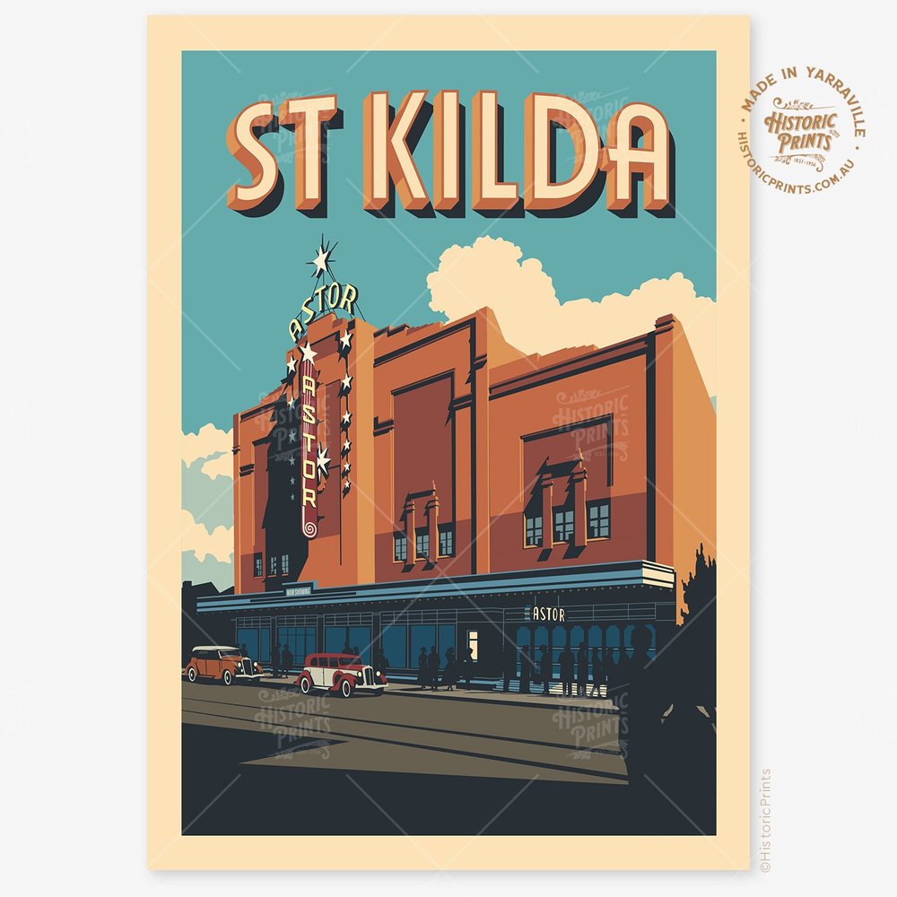 Luna Park St Kilda Suburban Icon Art Poster — Historic Prints & Vintage ...