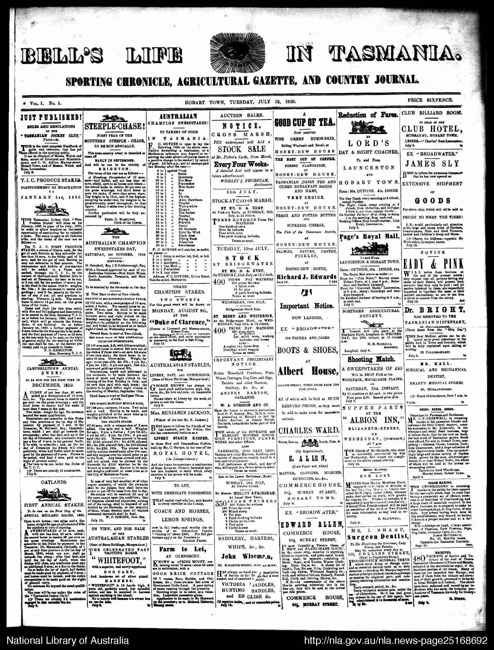 Hobart Town Tasmania Photos and Maps Unrestored — Historic Prints ...