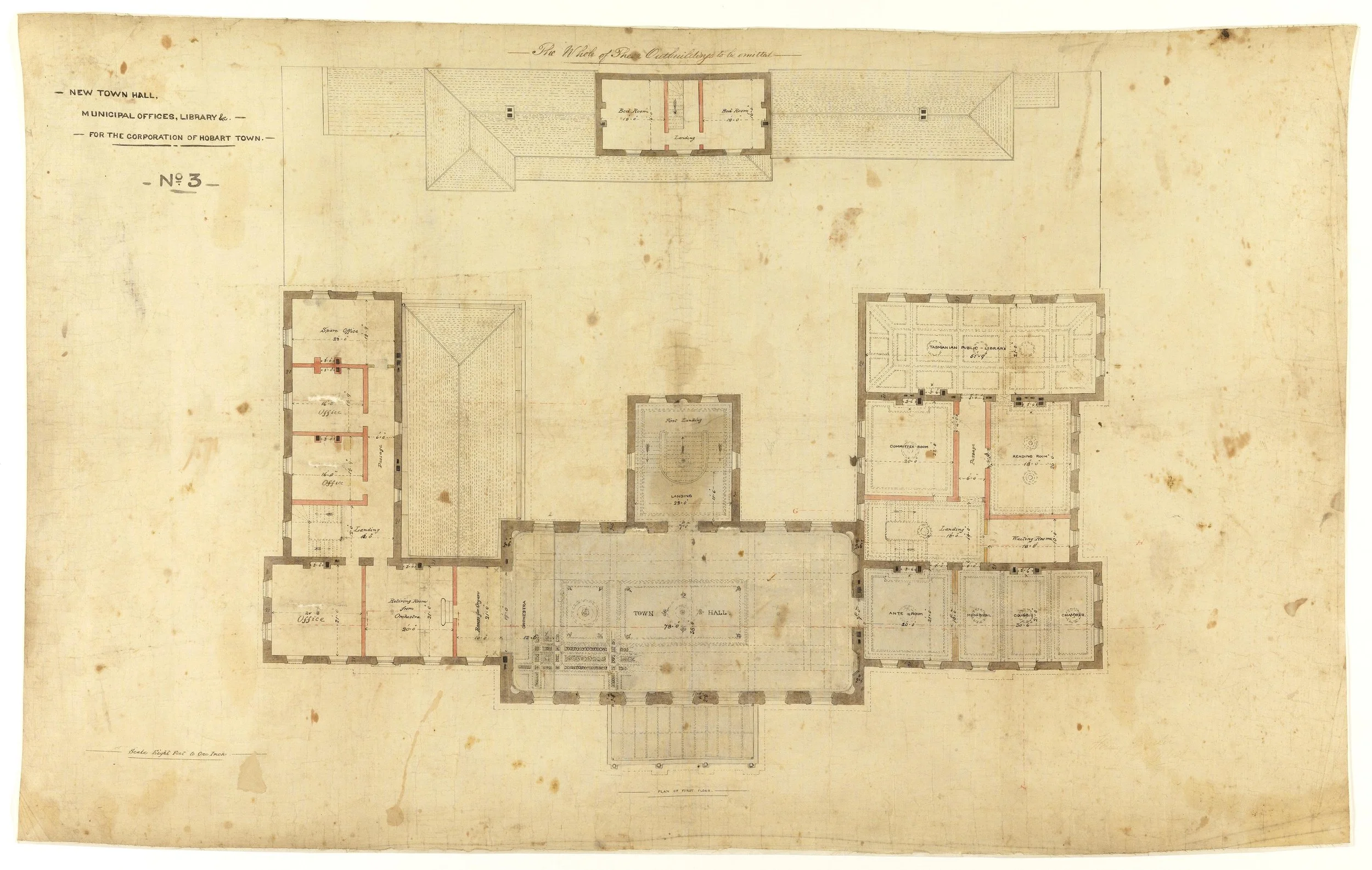 Hobart Town Tasmania Photos and Maps Unrestored — Historic Prints ...