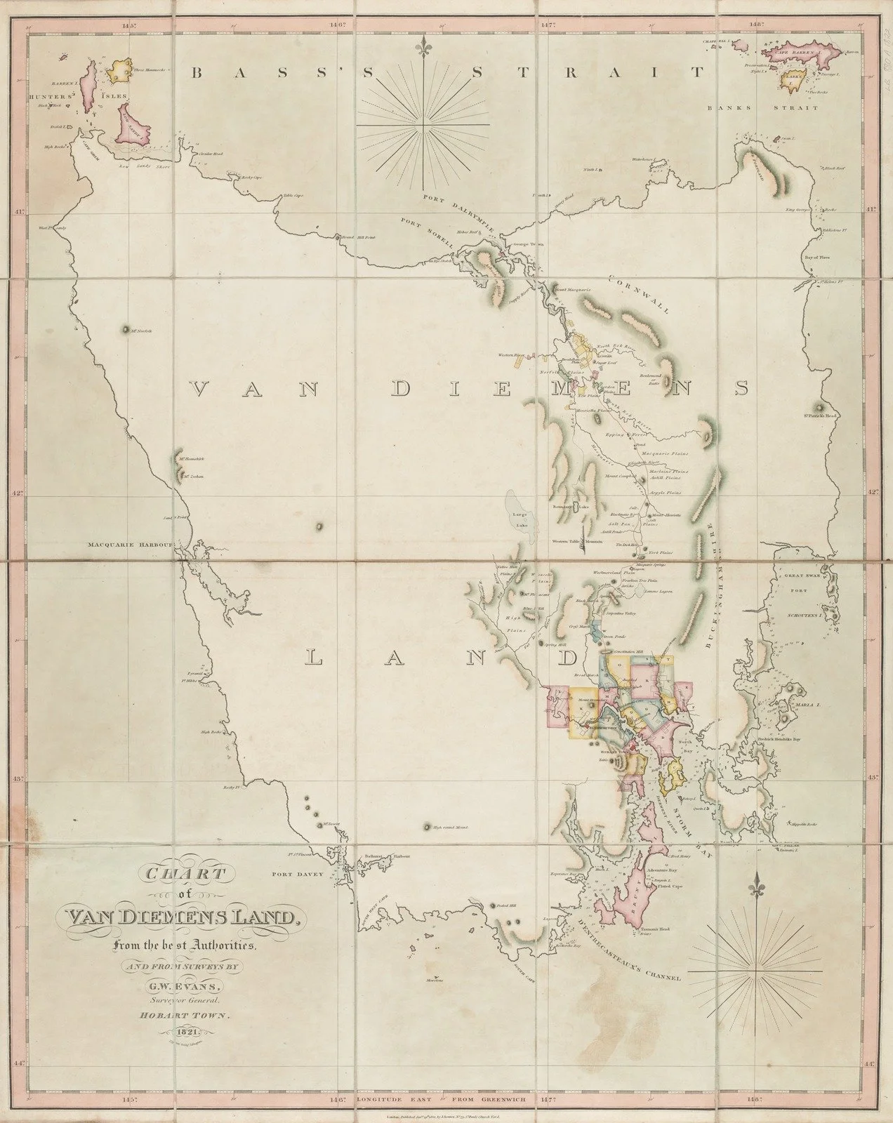 Hobart Town Tasmania Photos and Maps Unrestored — Historic Prints ...