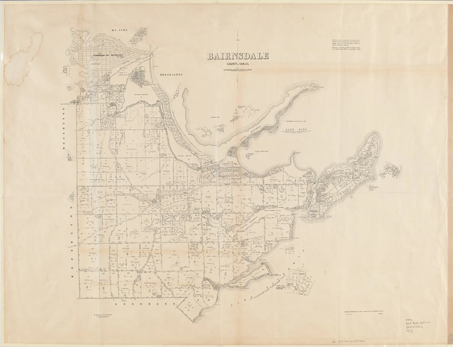 History photos and maps of Bairnsdale, Lakes Entrance and surrounds for ...