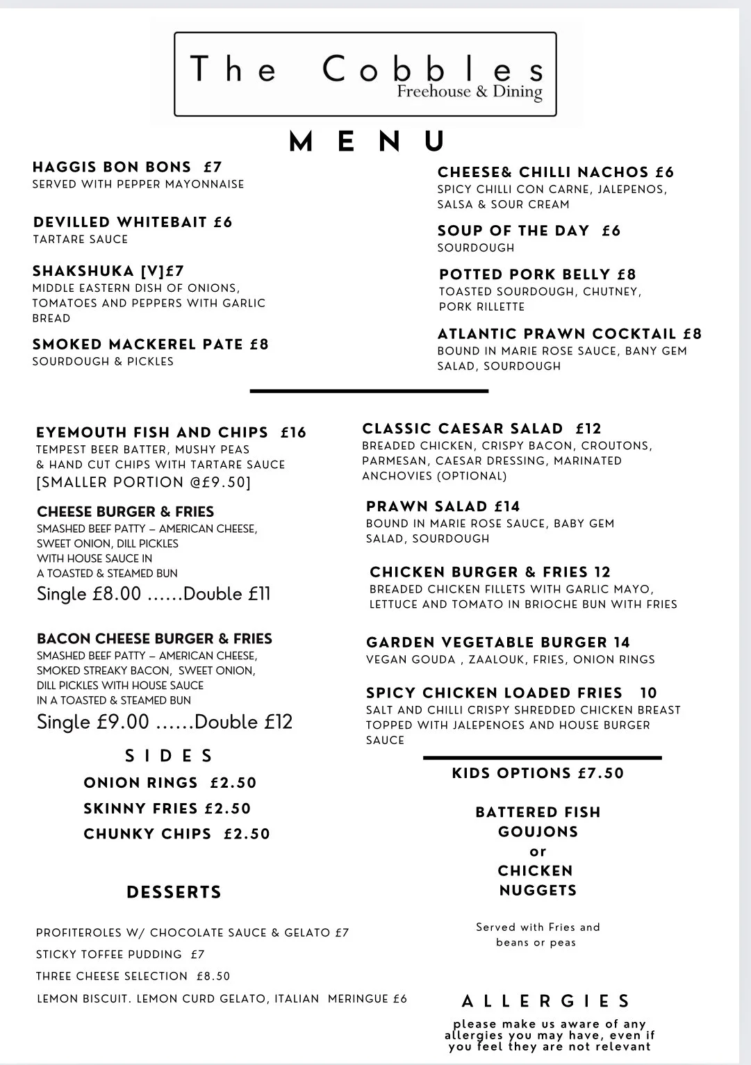 Sit In — The Cobbles Inn