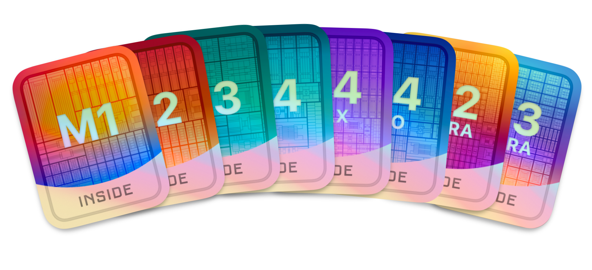 Apple Silicon Inside Stickers — Basic Apple Guy