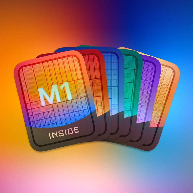 Apple Silicon Inside Stickers — Basic Apple Guy