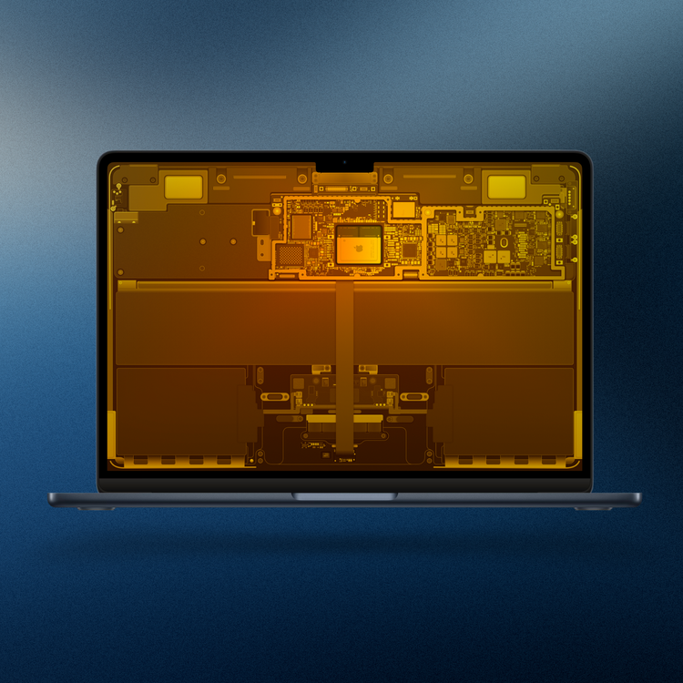 M2 MacBook Air Schematic Anniversary Wallpaper — Basic Apple Guy
