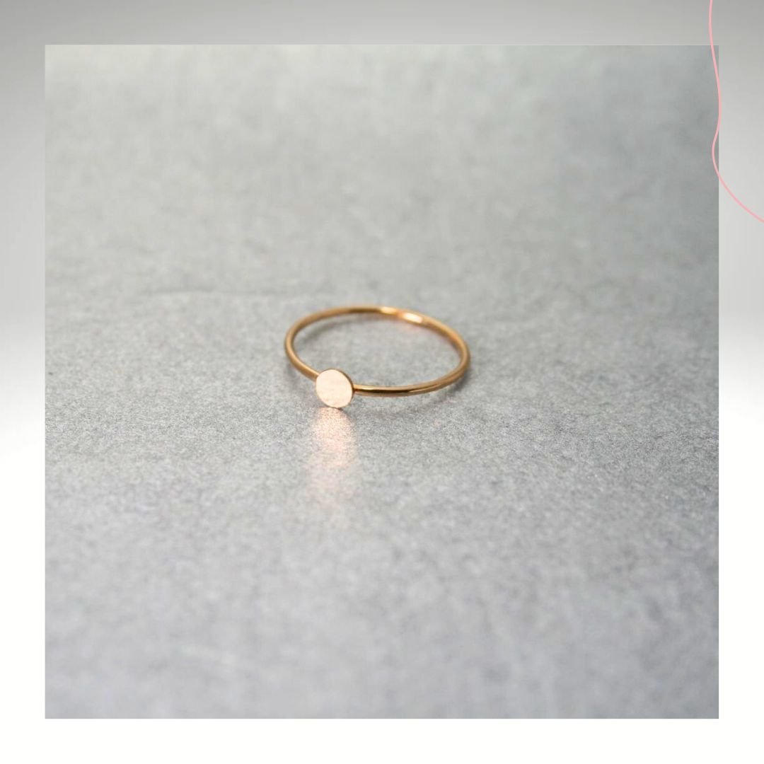 Dainty White CZ Stacking Ring — Porpe Artifacts