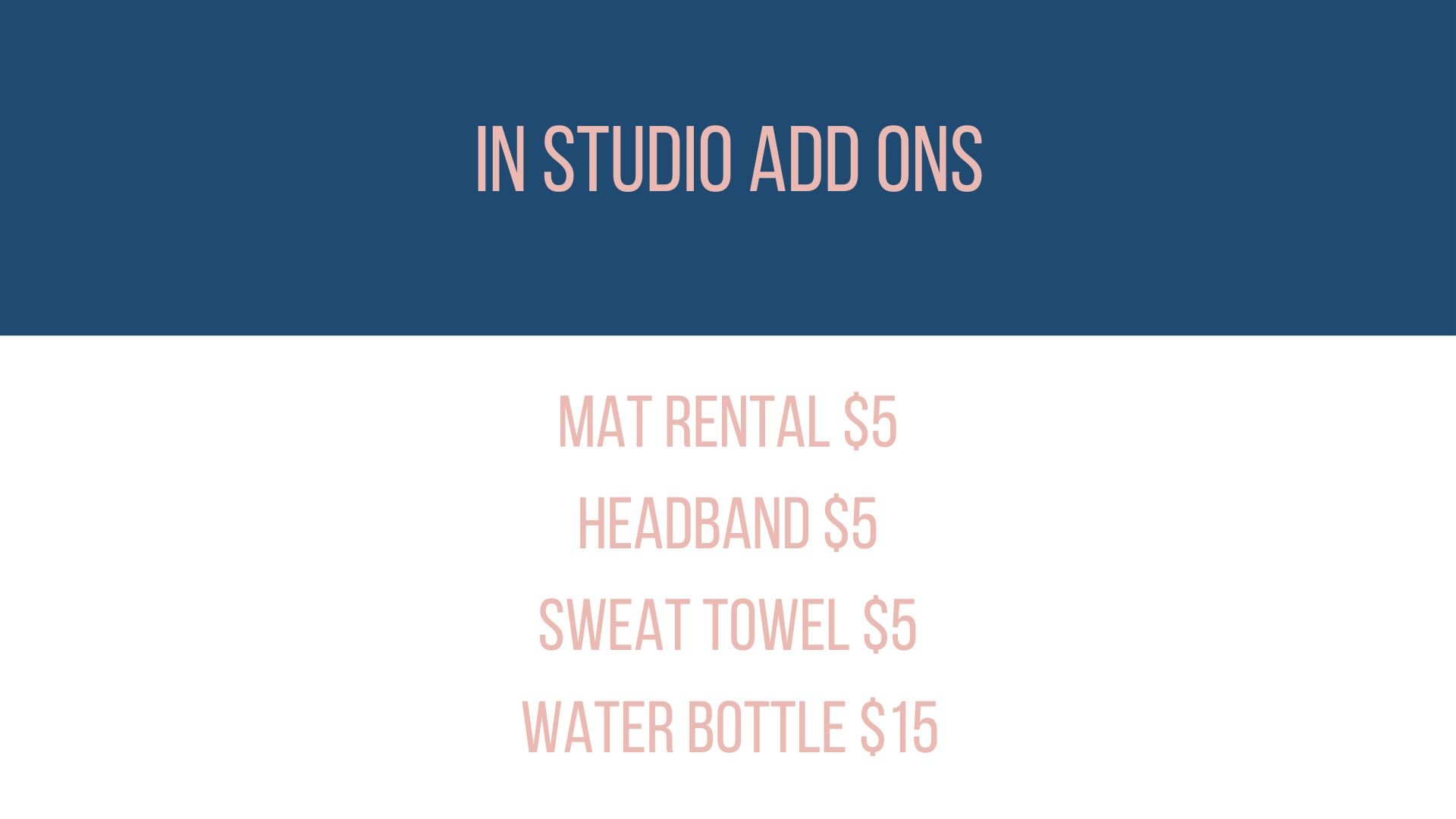 Class Pricing — Evolve Power Yoga