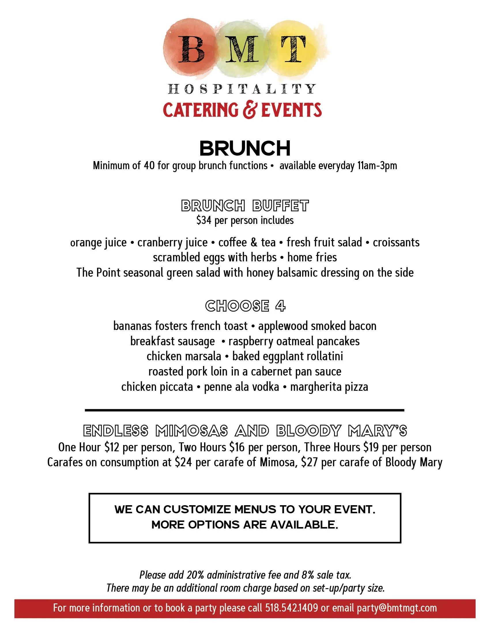 Venue Packages — BMT Catering