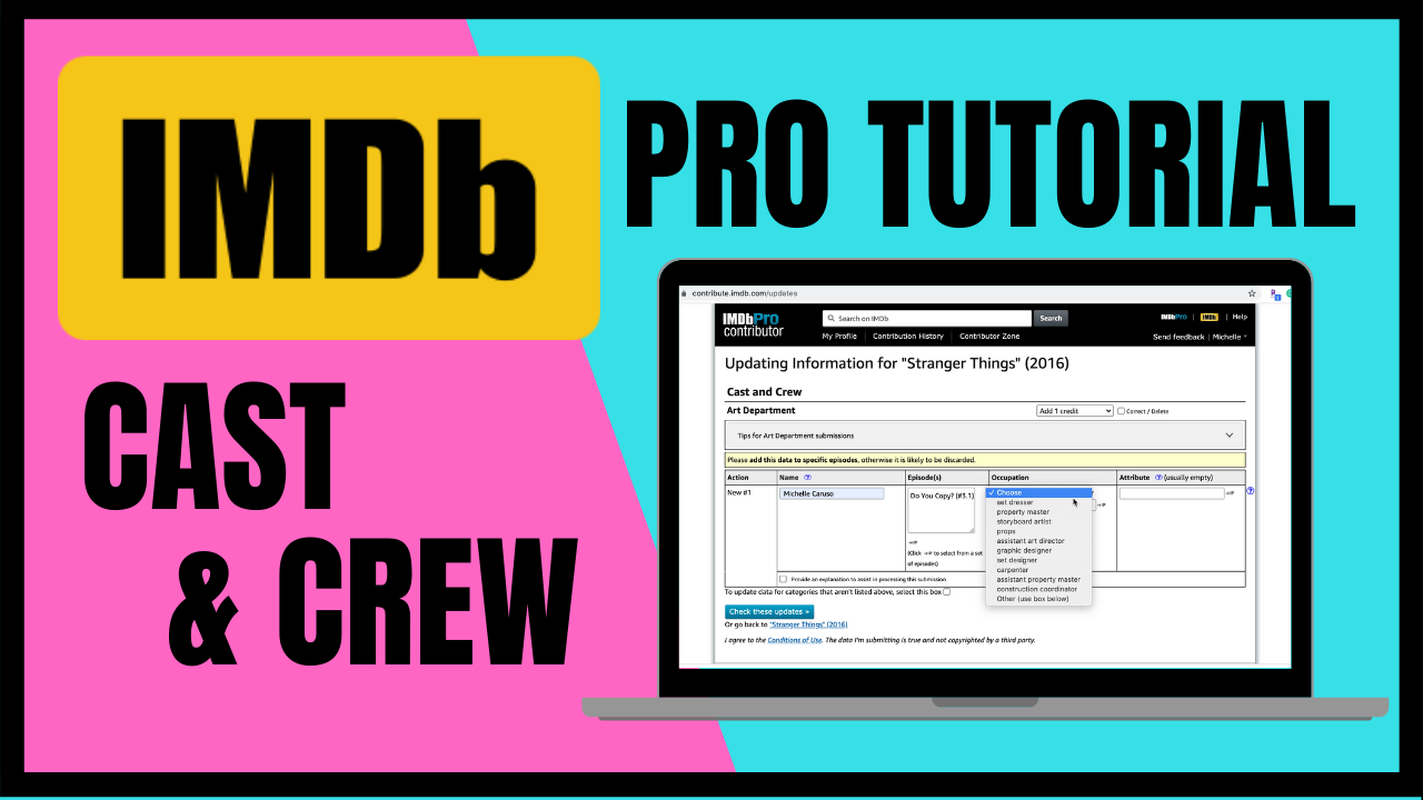 IMDb Pro Tutorial for Cast & Crew (edit your profile & add your film ...