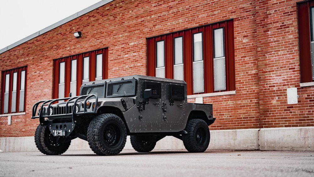 Armored Hummer H1 for Civilians like Humvee HMMWV — Plan B Trucks