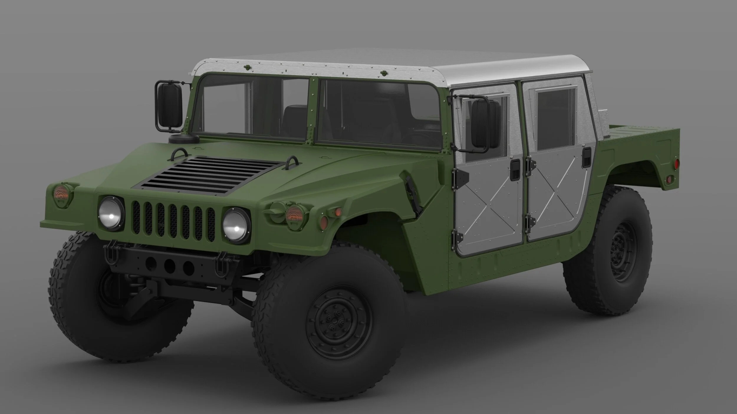4-Door Hard Top for Humvee®/Hummer H1® — Plan B Trucks