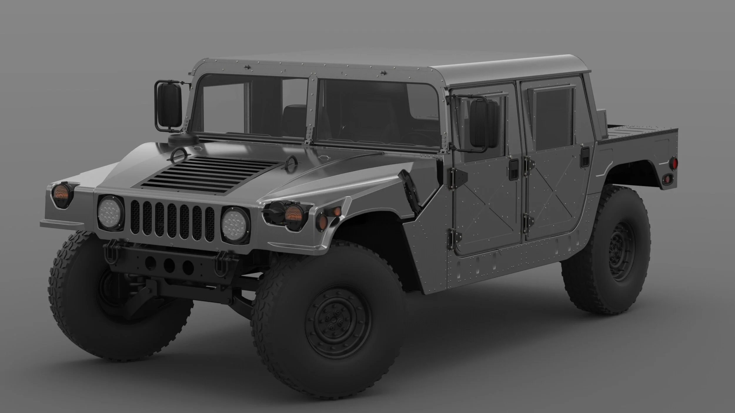 4-Door Hard Top for Humvee®/Hummer H1® — Plan B Trucks
