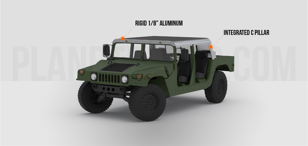 Signature Front Bumper for Humvee® and Hummer H1® — Plan B Trucks