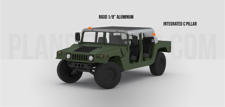 B-Spec Aluminum Doors for Humvee®/Hummer H1® — Plan B Trucks
