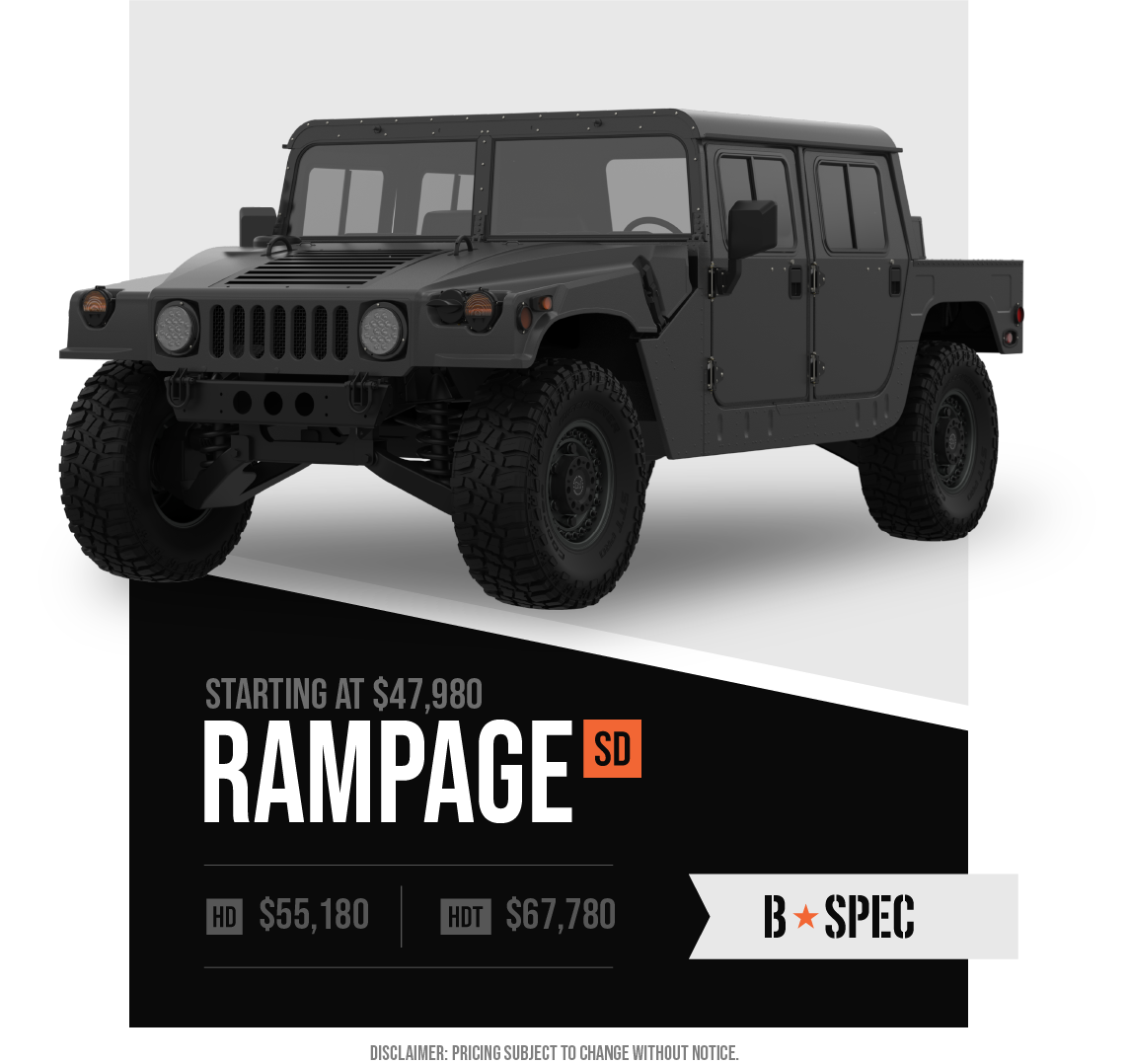 Custom Humvee ® The Rampage — Plan B Trucks