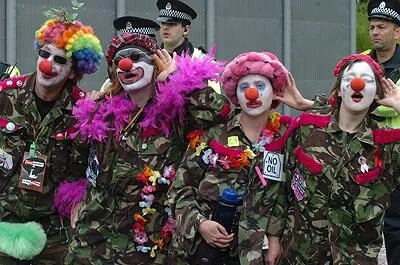 rebel clowning — walk & squawk