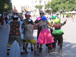 rebel clowning — walk & squawk