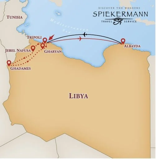 libya map in europe