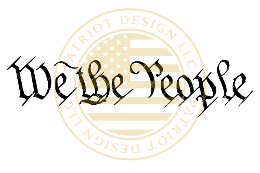 We The People Lettering