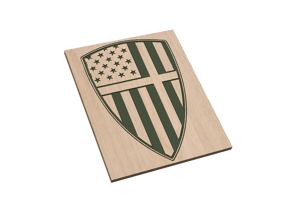 American Flag Shield