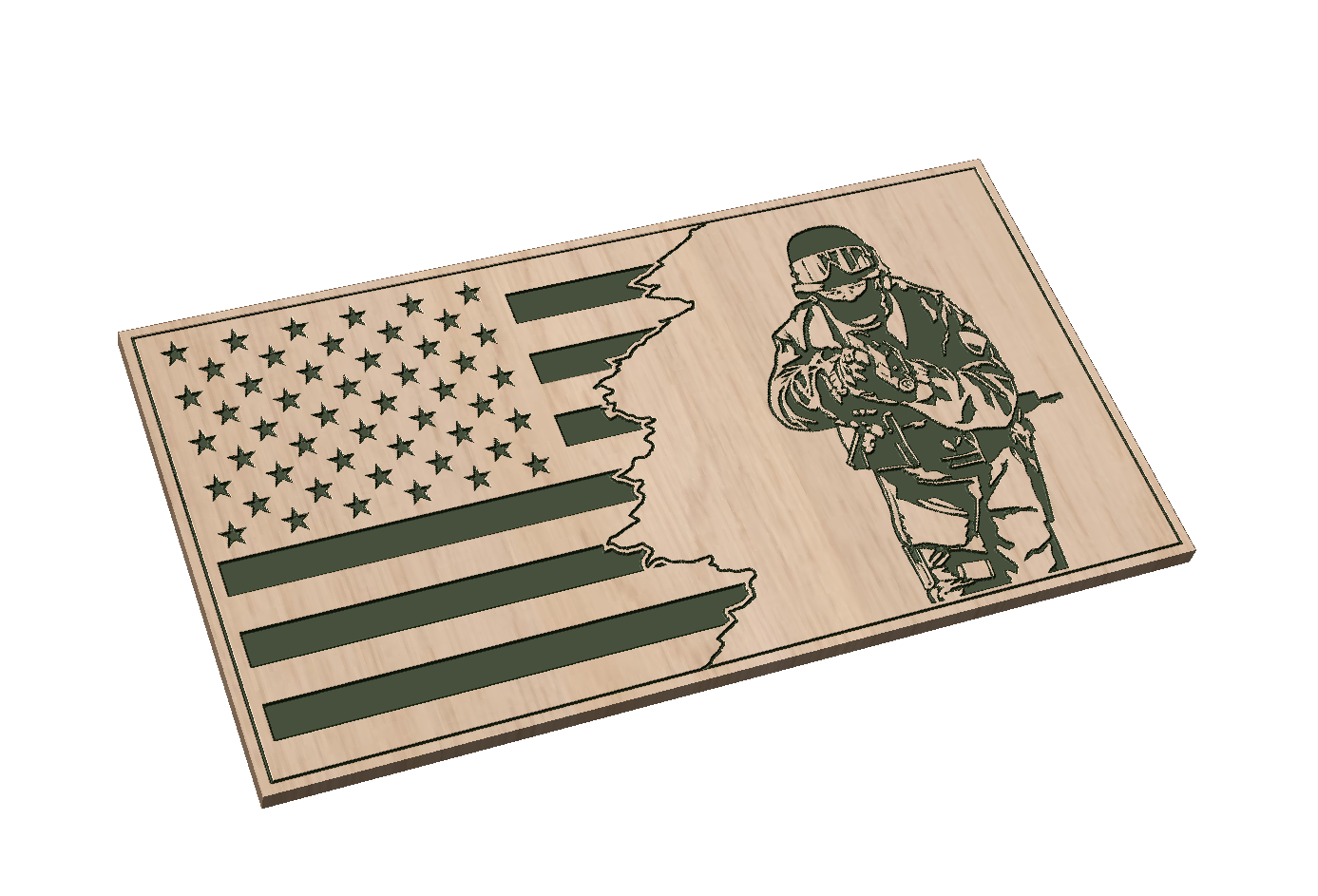 Home & Hobby Digital Files Special Forces Flag DXF EpS PnG SvG AI Craft ...