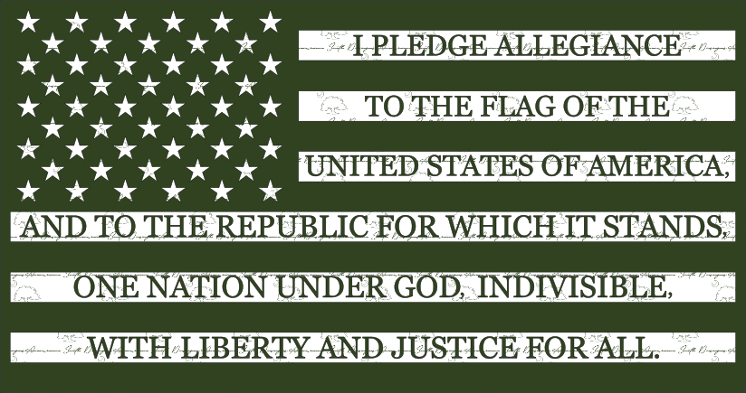The Pledge Of Allegiance To Flag