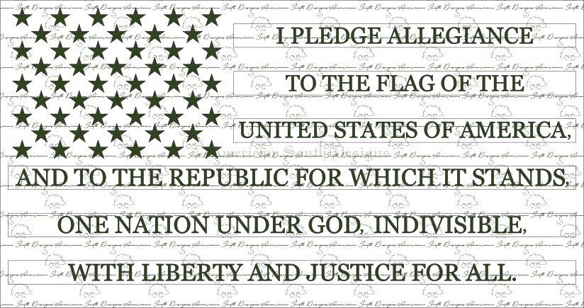 The Pledge Of Allegiance To Flag
