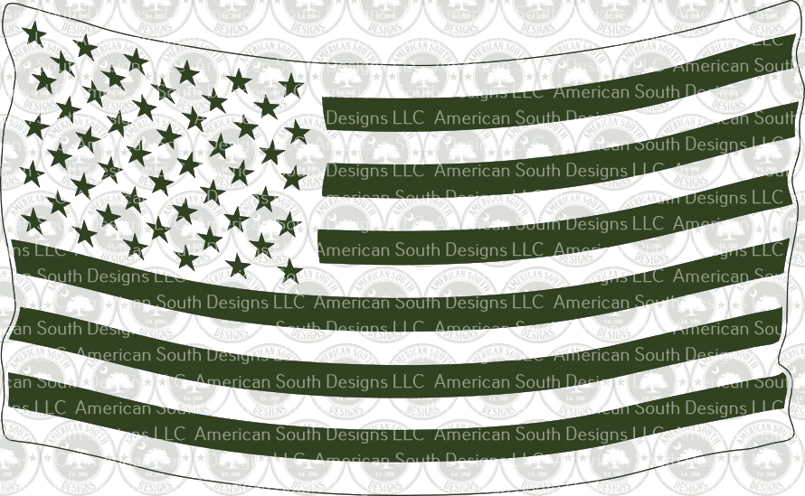 Draped Flag Model 2 - American Flag Overlay — Patriot Nation Designs