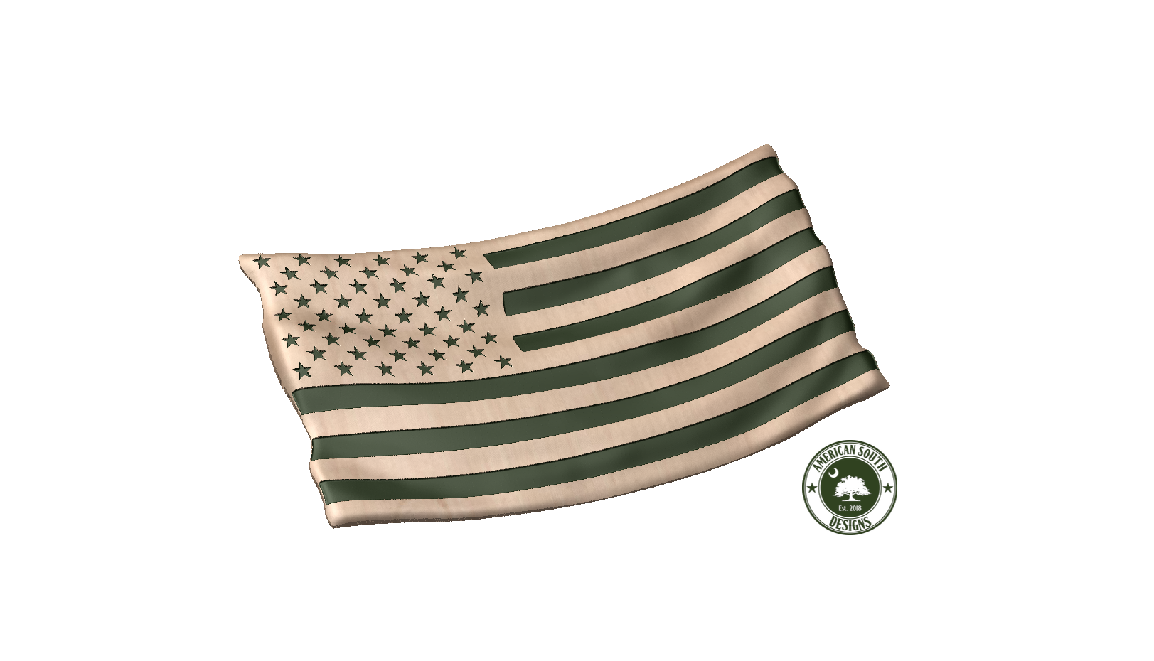Draped Flag Model 2 - American Flag Overlay — Patriot Nation Designs