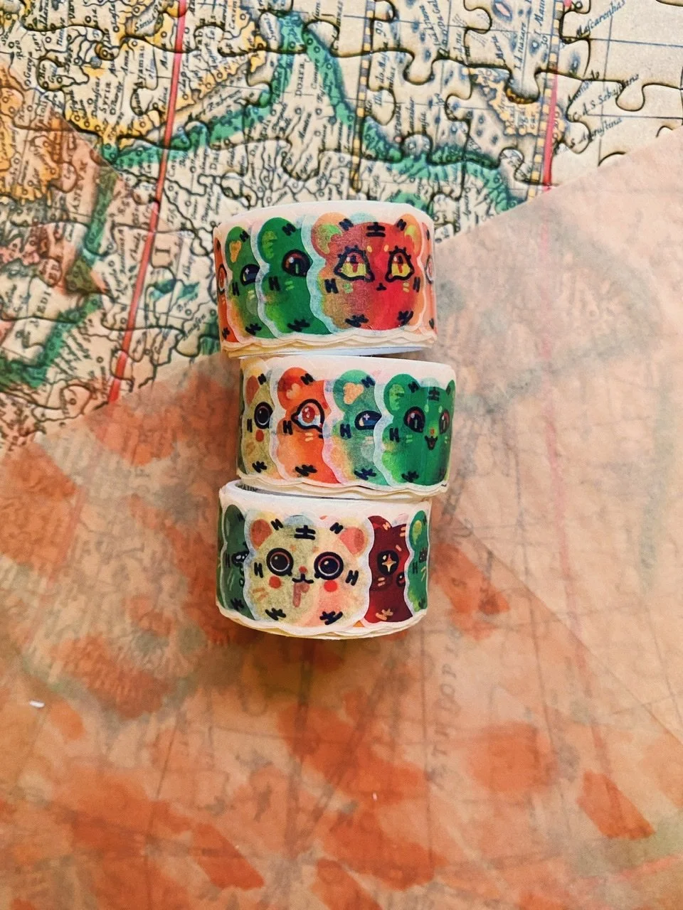 Saga: Ghüs Overlap Stickers — Aviva Maï Artzy (The Washi Station)