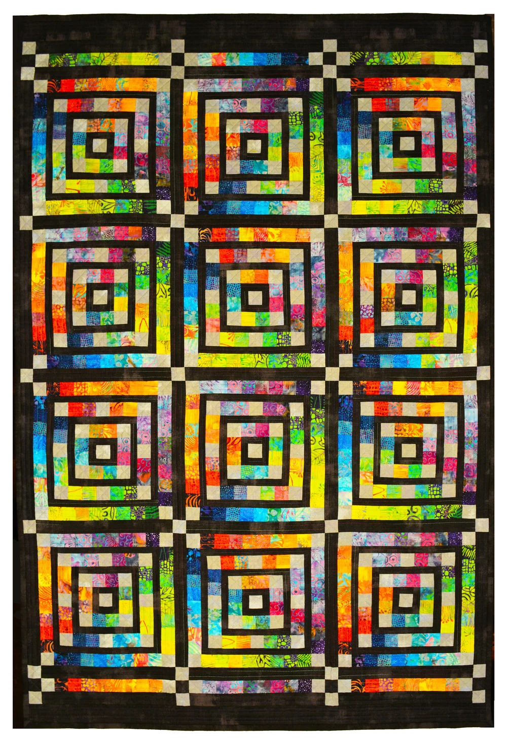 Interlocking Squares Quilt Pattern