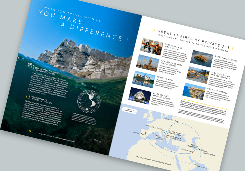 National Geographic Expeditions Brochure — Brandon Loken, Creative Designer