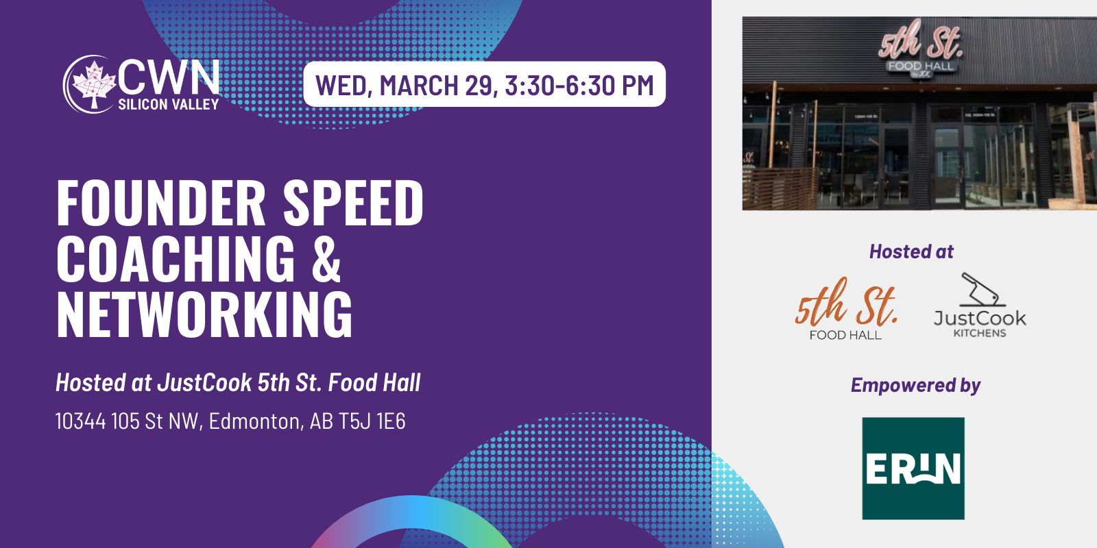 Edmonton Founder Speed Coaching Event — Connection Silicon Valley