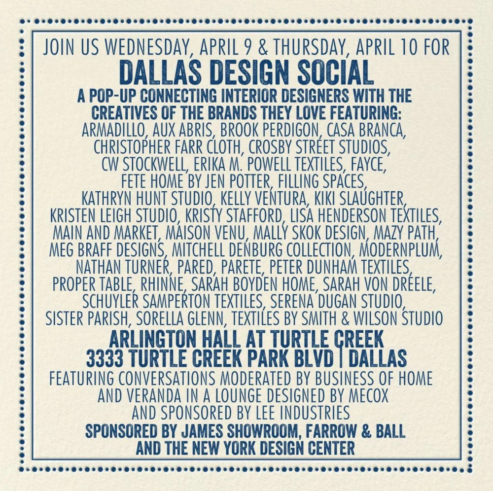 Event Schedule — The Design Social Pop-Up