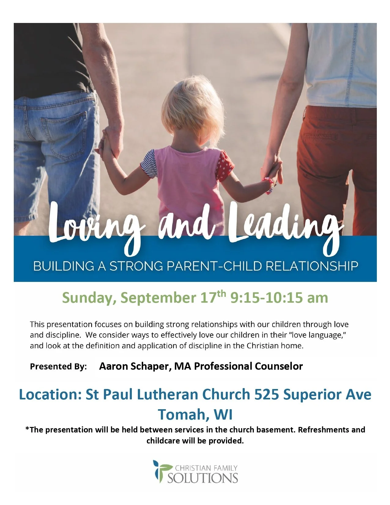 Christian Education Sunday-Building a Strong Parent-Child Relationship ...