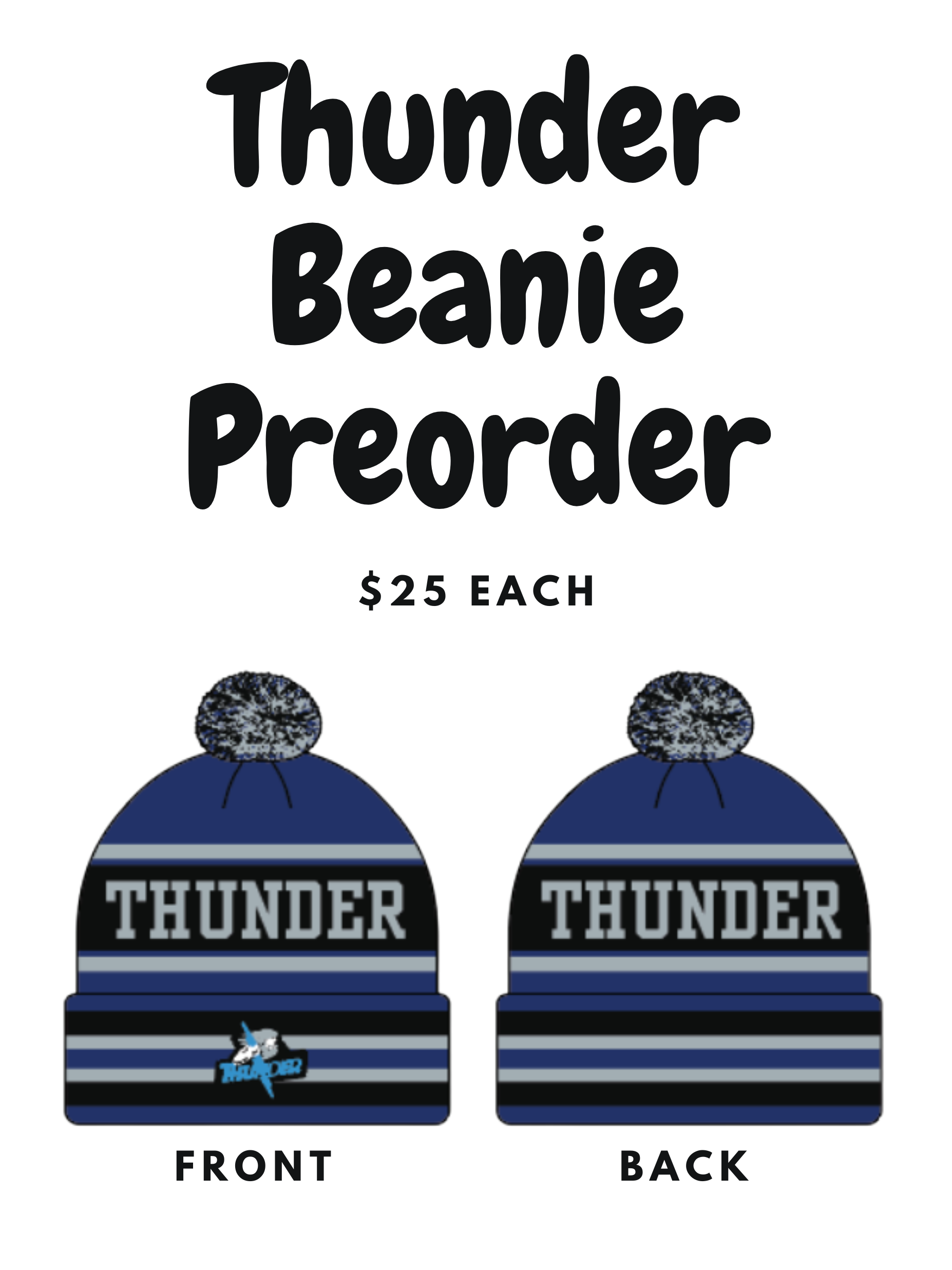 Thunder Beanie — Little Rose Custom Creations