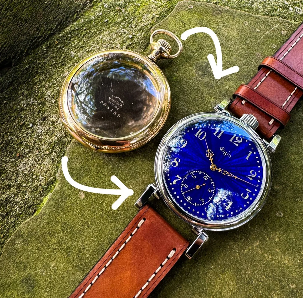 Pocket watch conversion — Frett & Co Clockworks