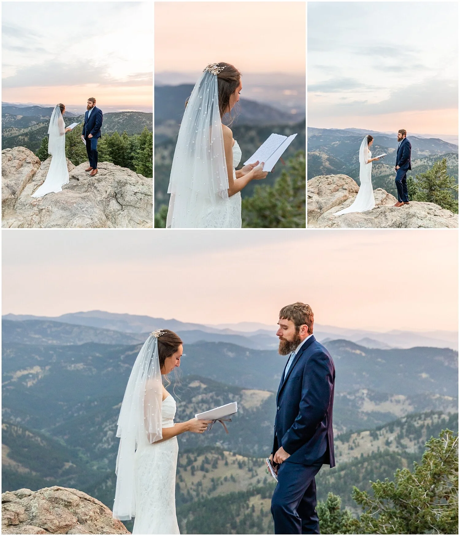 Sunrise Elopement at Lost Gulch Overlook, Colorado — Colorado Wedding ...