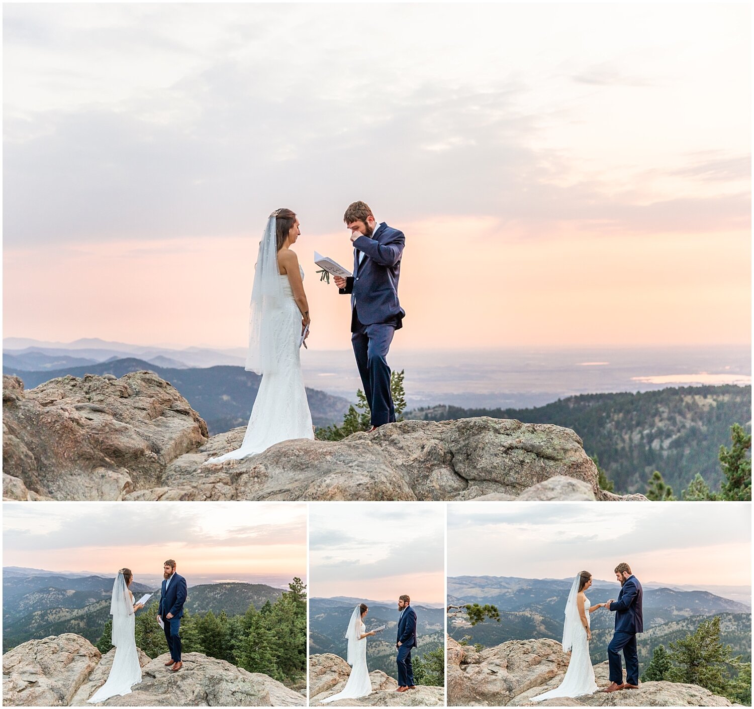 Sunrise Elopement at Lost Gulch Overlook, Colorado — Colorado Wedding ...
